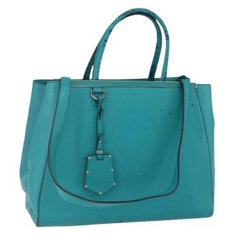 Fendi Pre-owned Vintage Leder Handtasche - - Pre-owned - Damen - Blau - ONE SIZE