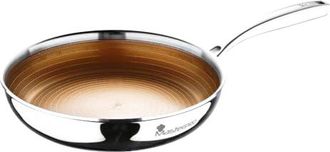 Masterpro Giro 3 - Antihaft-Pfanne, 20 cm - Mit dreifacher Schicht aus Edelstahl und Aluminium - Mit ergonomischem Griff - F&uuml;r alle Herdarten geeignet