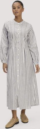 Hessnatur A-Linien-Kleid aus Bio-Baumwolle mit Leinen (1-tlg)