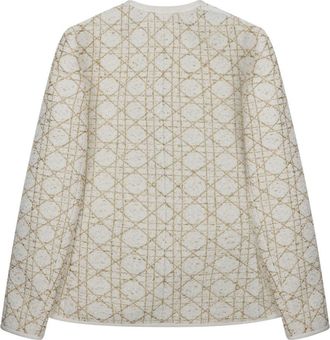 Dior Macrocannage Quilted Blazer - Beige