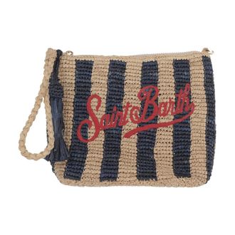 MC2 Saint Barth Raffia Clutch mit Logo - - Bags - Damen - Mehrfarbig - ONE SIZE