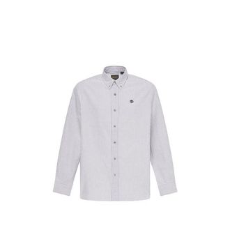 Timberland Chemise droite &agrave; rayures &agrave; logo brod&eacute; en coton