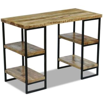 vidaXL B&uuml;roschreibtisch Mangoholz 110&times;50&times;76 cm Vidaxl