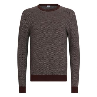 Malo Rundhalspullover - - Knitwear - Herren - Braun - M