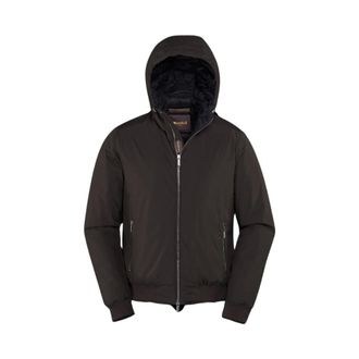 Moorer Homme, Vestes, Vert, Taille: M Blouson aviateur &agrave; capuche