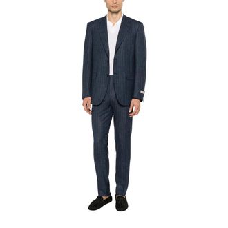 Canali Homme, Costumes, Bleu, Taille: 2XL Costume crois&eacute;