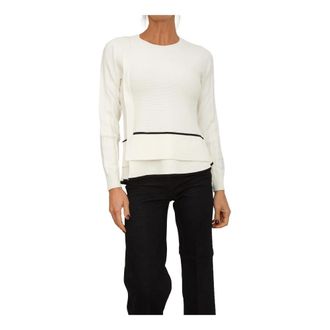 Liu Jo Damen, Strickwaren, Wei&szlig;, SGr&ouml;&szlig;e