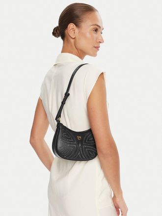 Pinko Handtasche PINKO Half Moon Baby PE 25 PLTT 103538 A2C3 Schwarz