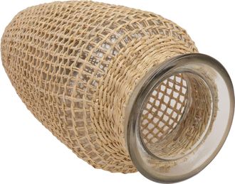 OSALADI Blumen Pflanztopf aus Seegras 70cm Hoch Geflochtene Vase f&uuml;r Blumenarrangements und Zimmerdekoration Nordischer Stil f&uuml;r Wohnzimmer und Garten