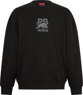 HUGO BOSS Hugo - Sweatshirt f&uuml;r Herren, Gerippter Kragen (Schwarz)