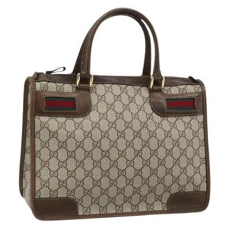 Gucci Sac &agrave; main vintage en toile GG Pre-owned - Femme - Pre-owned - Beige - Taille: ONE Size
