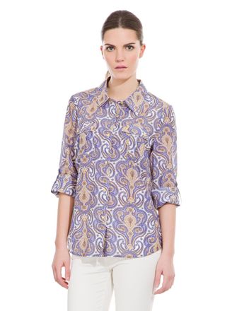 Springfield Cortefiel Bluse blau DE 42 (ES 44)