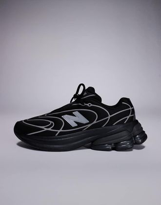 New Balance 5030 - Baskets - Noir et argent&eacute; m&eacute;tallis&eacute;