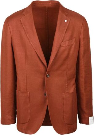 L.B.M. 1911 L.b.m. 1911, Homme, Vestes, Orange, Taille: XL Blazer Sfiancato