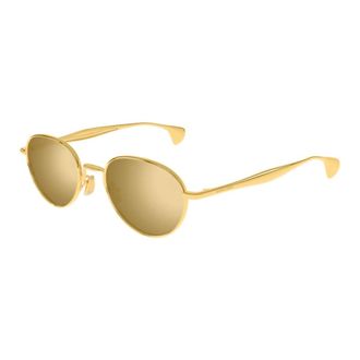 Bottega Veneta unisex, Accessoires, Jaune, Taille: 50 MM Lunettes de soleil Panthos