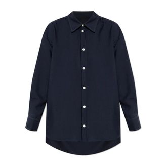 Marni Tropical Wool Shirt - - Blouses & Shirts - Damen - Blau - M