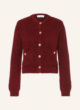 Rich & Royal Strickjacke Mit Pailletten rot