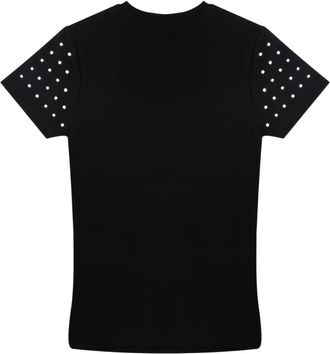 Biba T-Shirt f&uuml;r Damen, Glitzer, Regul&auml;r (Schwarz)