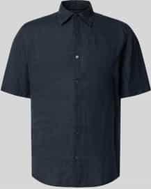 Boss Orange by Hugo Boss Regular Fit Leinenhemd mit kurzem Arm Modell RASH_2_M