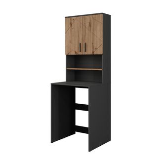 Vicco Waschmaschinenschrank-Set Anthrazit/Goldkraft Eiche Irma 68x89x60 cm - Badezimmerschrank f&uuml;r die Waschmaschine, Praktische Umrahmung f&uuml;r Waschmaschine