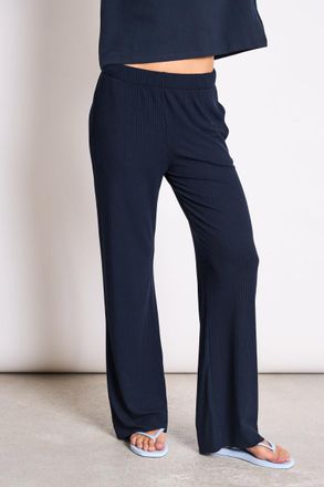 JAN 'N JUNE Damen vegan Rippstrickhose Smilla Nachtblau