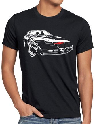 style3 K.I.T.T. Encounter Herren T-Shirt Michael Knight 2000 Black Rider, Gr&ouml;&szlig;e:XXL