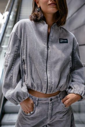 Freeman T. Porter Cordjacke Virama Polar - L&auml;ssige Cord-Bomberjacke aus Baumwolle f&uuml;r Damen