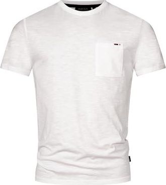 Indicode T-shirt INAndorra pour homme avec col rond | T-shirt dété pour homme, blanc cassé, L
