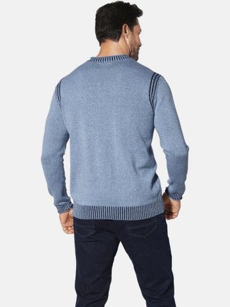 Jan Vanderstorm Strickpullover GERTLUND aus Hell-Dunkel-Strick