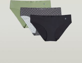 G-Star Hipster No VPL Brief 3er-Pack - Mehrfarbig - Damen