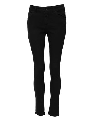 Dolce & Gabbana Womens Black Cotton Skinny Mid Waisted Denim Jeans Elastane Clothing