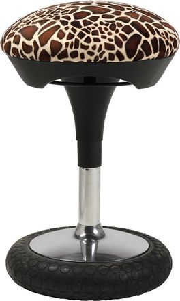 Topstar Sitness 20 Animal Collection, ergonomischer Sitzhocker, drehbarer Arbeitshocker, B&uuml;rohocker mit Schwingeffekt, Giraffe