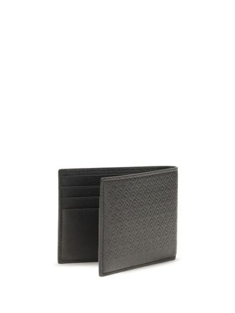 Ferragamo Mens Leather Wallet Black Calf Bos Taurus