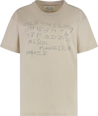 Maison Margiela Femme, Tops, Beige, Taille: 38 FR T-Chemises