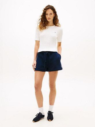 Tommy Hilfiger Short en tissu &eacute;ponge &agrave; logo brod&eacute;