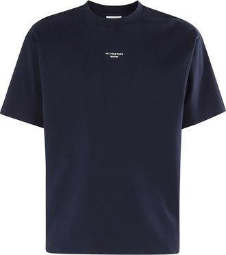 Dr&ocirc;le de Monsieur Homme, Tops, Bleu, Taille: S Slogan Classique T-shirt