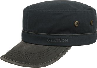 Stetson Katonah Cotton Army Cap Damen/Herren - Baumwollcap gr&ouml;&szlig;enverstellbar - Armycap Sommer/Winter - Kappe 100% Baumwolle - Military-Cap Used Look - Baumwol