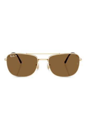Ray-Ban lunettes de soleil &agrave; double pont - Or