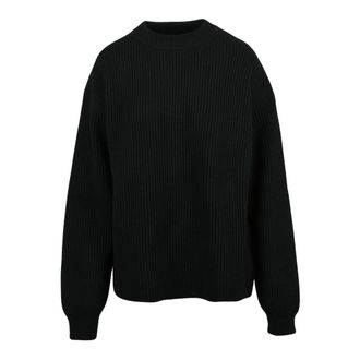 Jil Sander Rundhals-Strickpullover - - Knitwear - Damen - Schwarzk - S