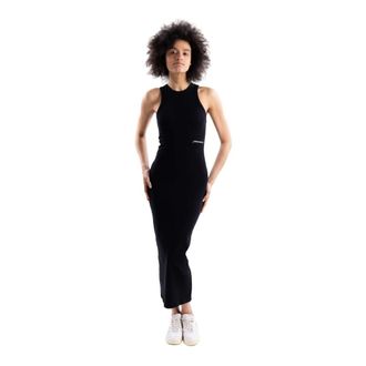 Hinnominate Langes geripptes Tanktop-Kleid - - Dresses - Damen - Schwarzk - M