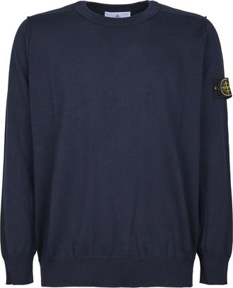 Stone Island Homme, Pulls, Bleu, Taille: M Pull ras du cou