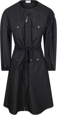 Moncler Femme, Robes, Noir, Taille: 36 FR Midi Dress