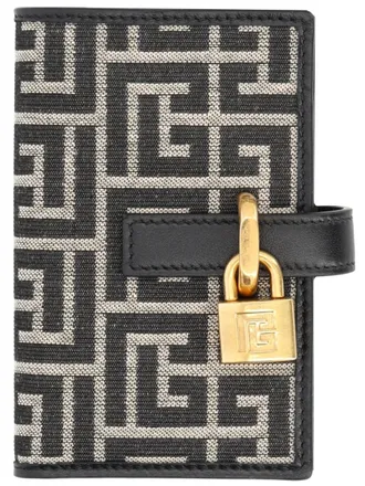 Balmain Monogram with Padlock Detail Card Case - Multicolor