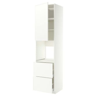 IKEA METOD / MAXIMERA Hochschrank f Backofen+T&uuml;r/2Schubl