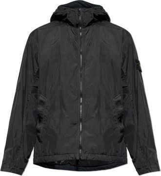 Stone Island Homme, Vestes, Noir, Taille: M Veste L&eacute;g&egrave;re &agrave; Capuche