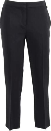 Elisabetta Franchi Femme, Pantalons, Noir, Taille: 42 FR Logo Charm Pantalons