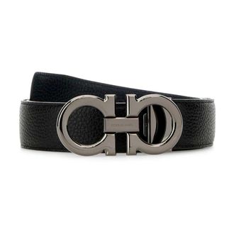 Ferragamo Wende-G&uuml;rtel aus Kalbsleder - - Accessories - Herren - Schwarzk - 105 CM