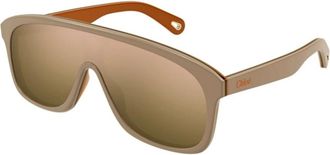 Chlo&eacute; Femme, Accessoires, Beige, Taille: ONE Size Ch0212S 003 Lunettes de soleil pilote