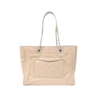 Chanel Pre-owned Deauville Caviar Calfskin Tote Bag - - Pre-owned - Damen - Beige - ONE SIZE