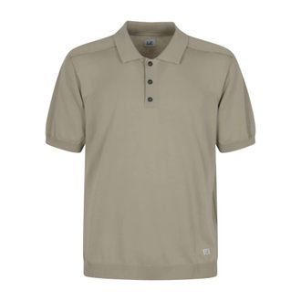C.P. Company Cotton Sea Island Kurzarm Polo-Pullover - - Tops - Herren - Beige - 2XL